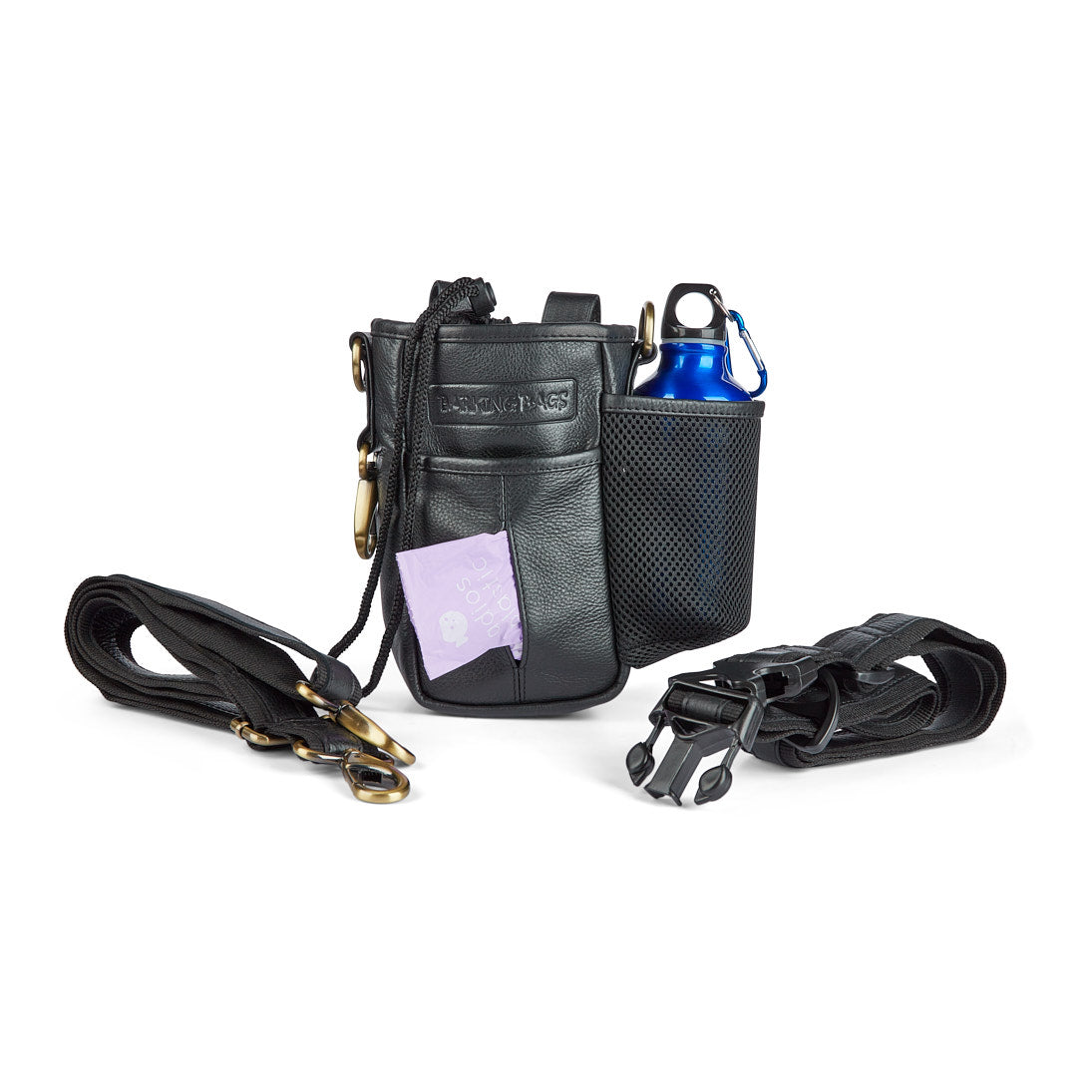 The Diddy Bag - Black Leather – petsparadiseuk